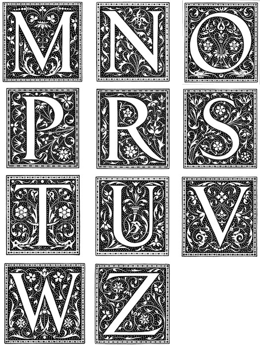 victorian-letters-dover-clip-art-free | Lisa's History Room